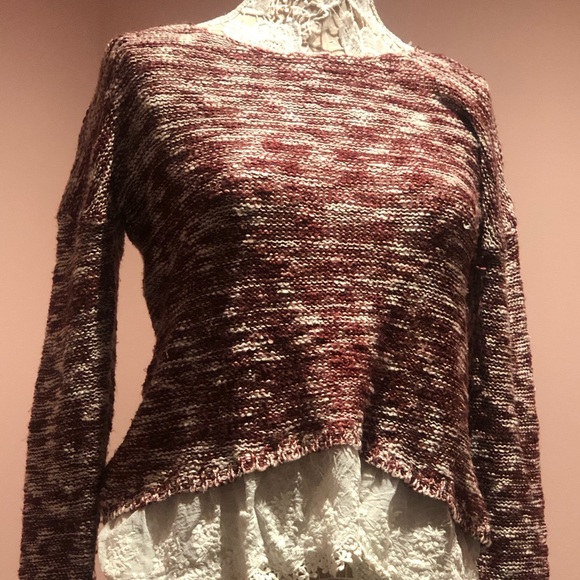 Rewind | Sweaters | Cute Sweater With Lace Bottom | Poshmark